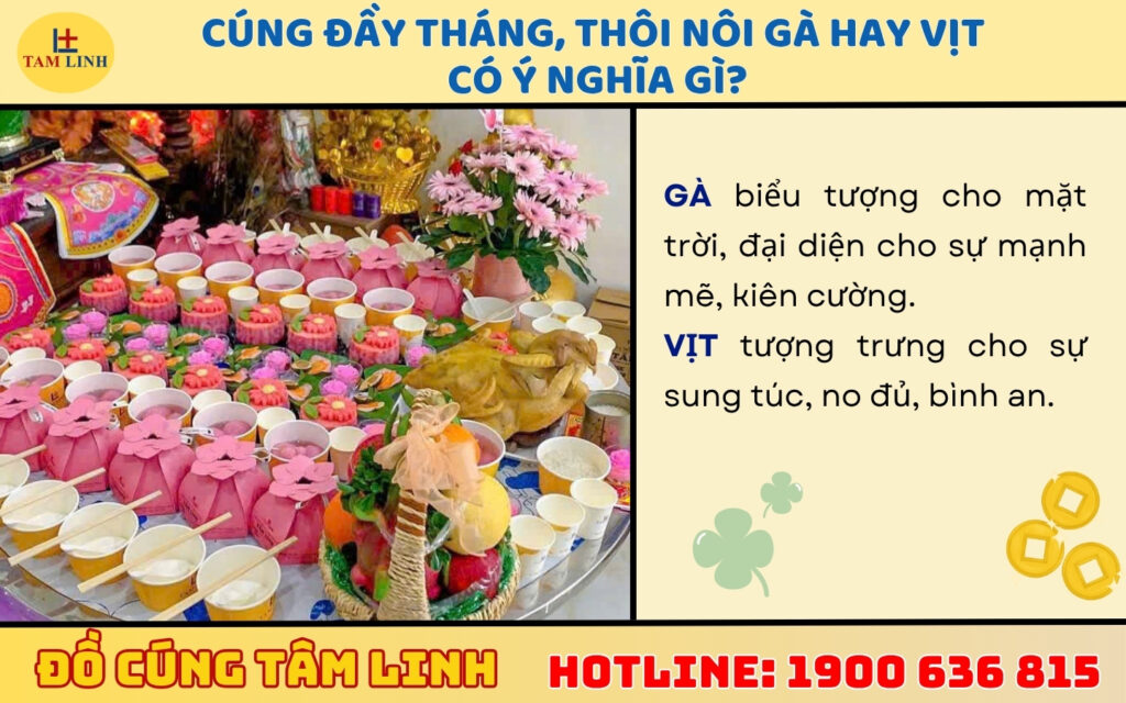 Cúng đầy tháng, thôi nôi gà hay vịt [GIẢI ĐÁP]