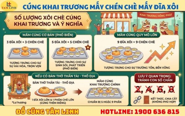 Xôi Chè Cúng Khai Trương: Các loại phổ biến & cách chuẩn bị